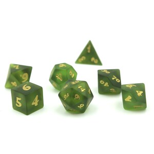 Sea Foam Green Sea Glass Dice Set | Unique Beautifully Designed ...