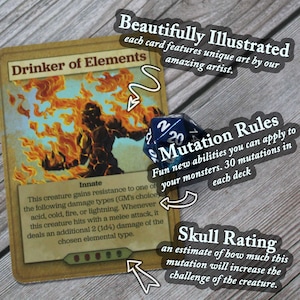 Mutation Deck: Magical Monstrosities5e Dnd Suppliment - Etsy