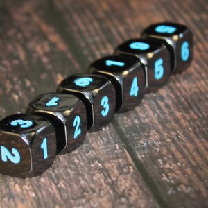 Metal Black Frost D6 Dice Set Solid Metal Dice Set for Dnd Dungeons ...