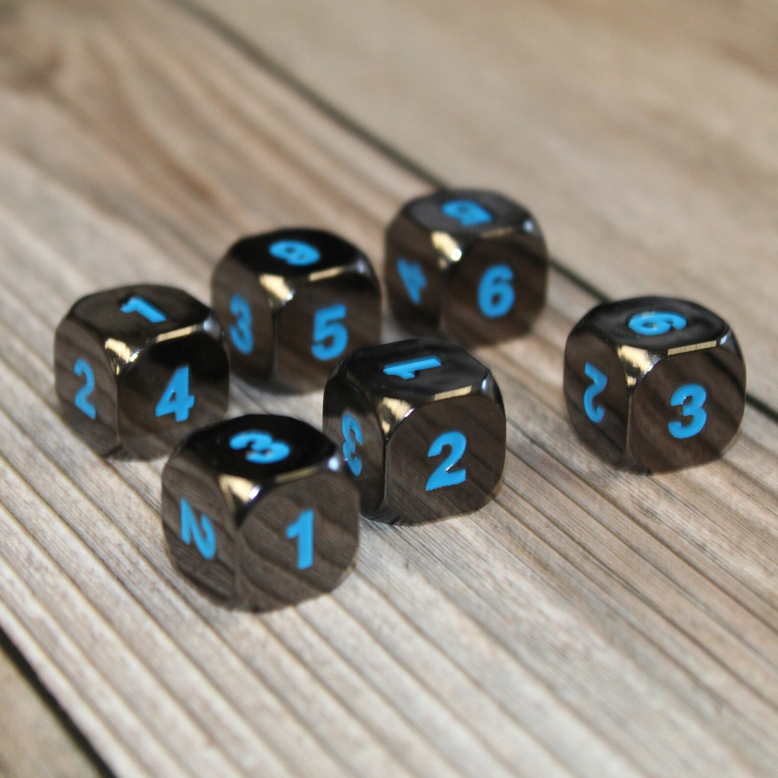 Metal Black Frost D6 Dice Set Solid Metal Dice Set for Dnd | Etsy
