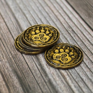 Druid Character Coin Token Pack, Druid Miniature, Druid Mini, Hero Coin ...
