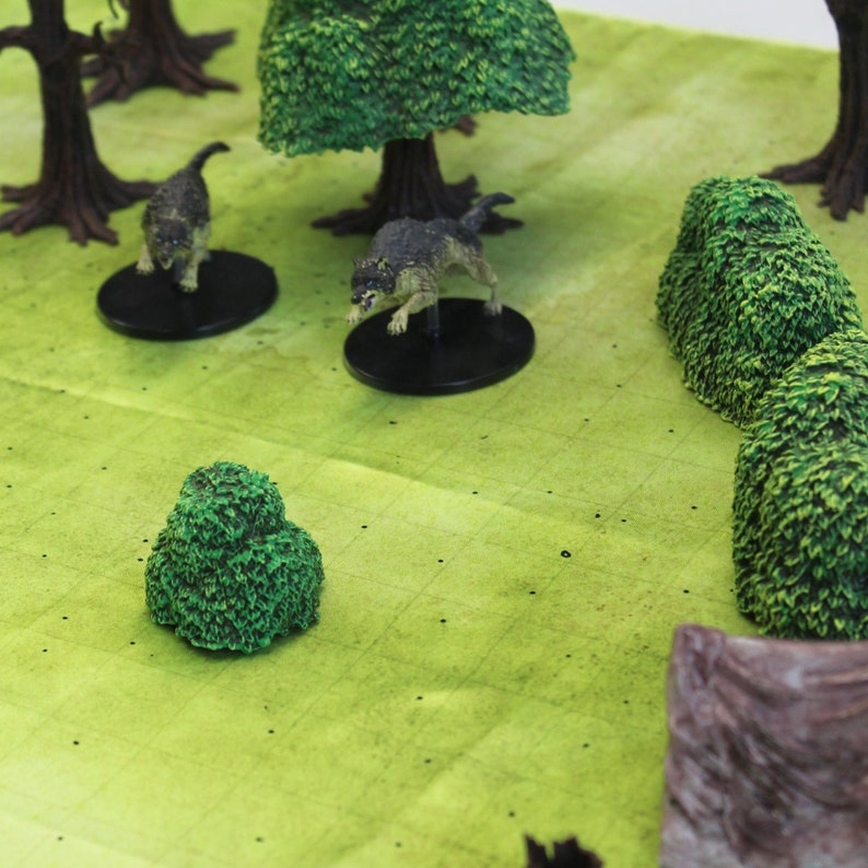Open Field Cloth Battle Map – 21.5″ × 21.5″ With 1″ Grid – Dnd ...