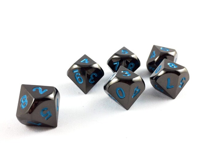 10D10 16mm Set of Ten D10 Dice Borealis Glow in Dark Purple - Etsy