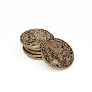 Inspiration Coin Tokens (antique Gold) for D&D, Dungeons and Dragons ...