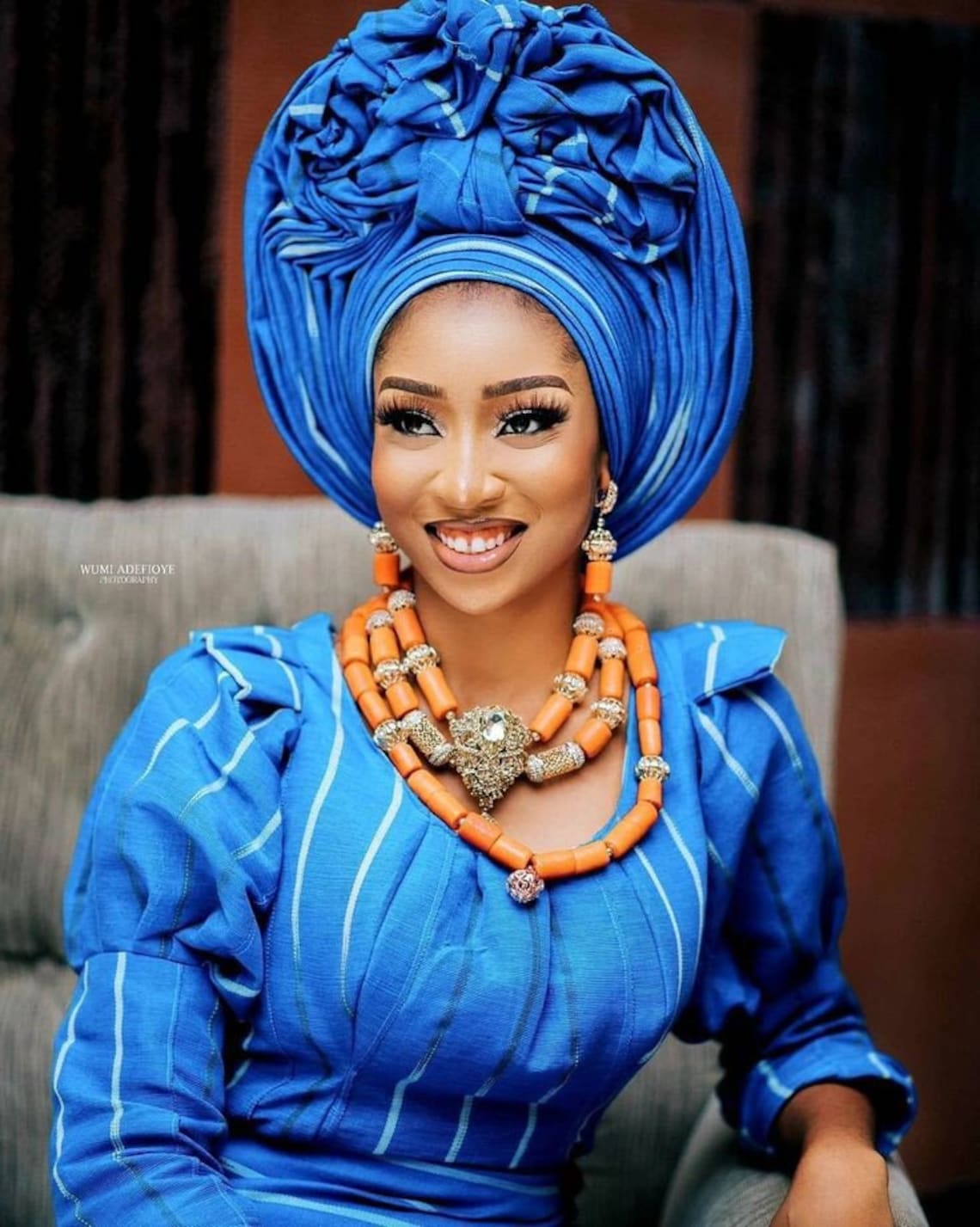 African Gele Ofi for Women, Nigerian Traditional Bridal Aso Oke Hats ...