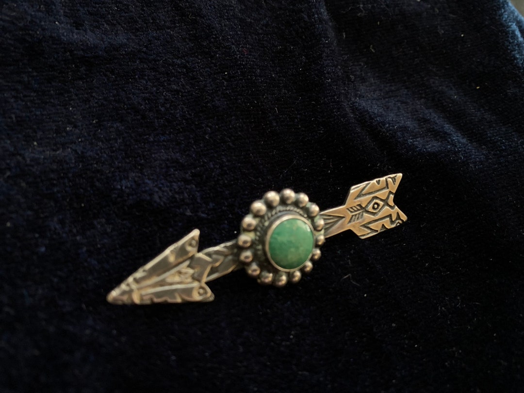 Vintage Native American Arrow Brooch - Etsy