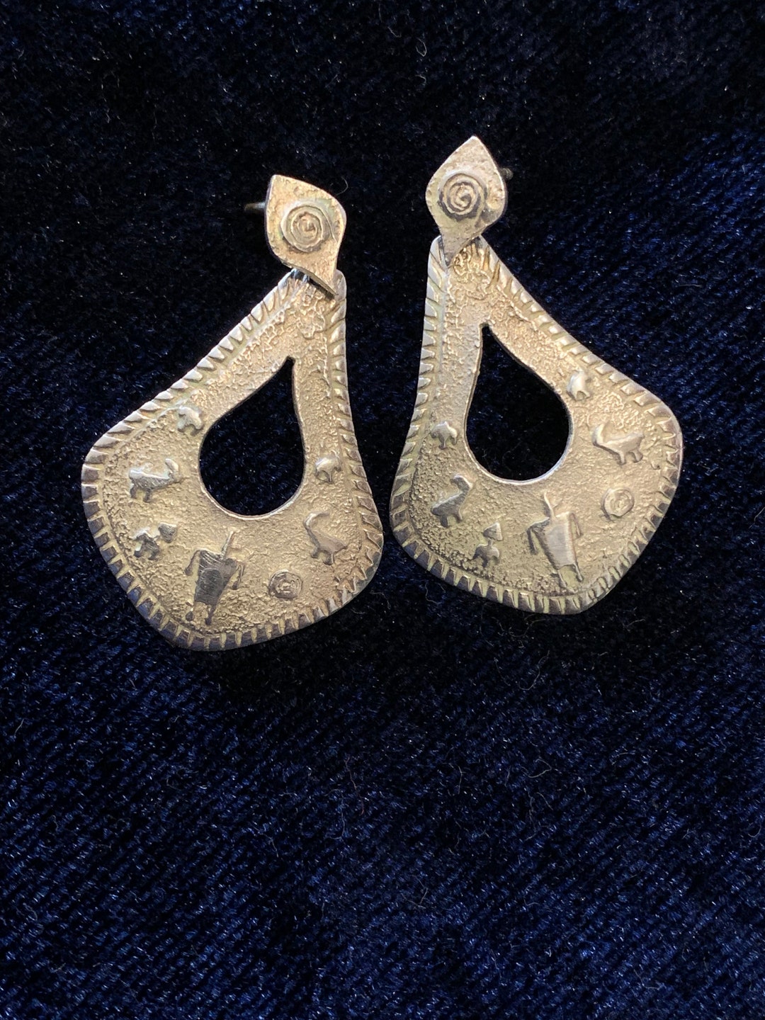Vintage James Rogers JR Silversmiths .925 USA Native American Dangle ...
