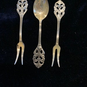 Vintage EPNS Carlen Made in Sweden Demitasse Spoon and Lemon/escargot ...