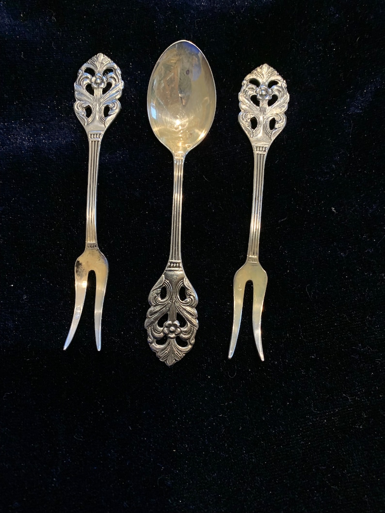 Vintage EPNS Carlen Made in Sweden Demitasse Spoon and Lemon/escargot ...