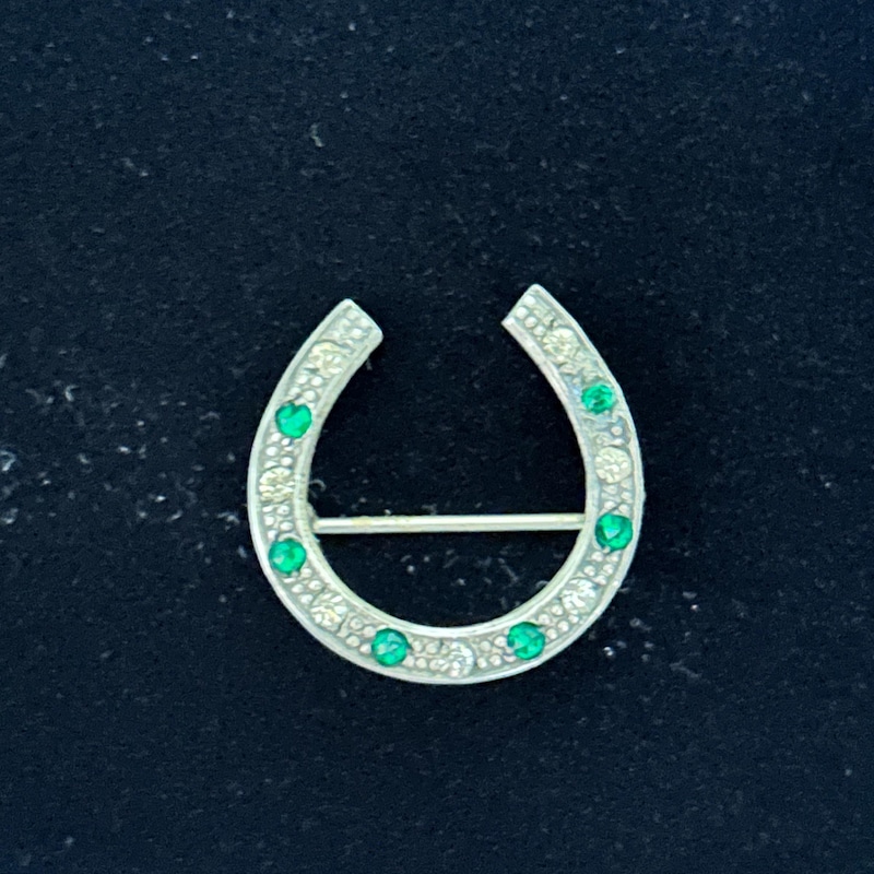 Vintage Horse Shoe Brooch - Etsy