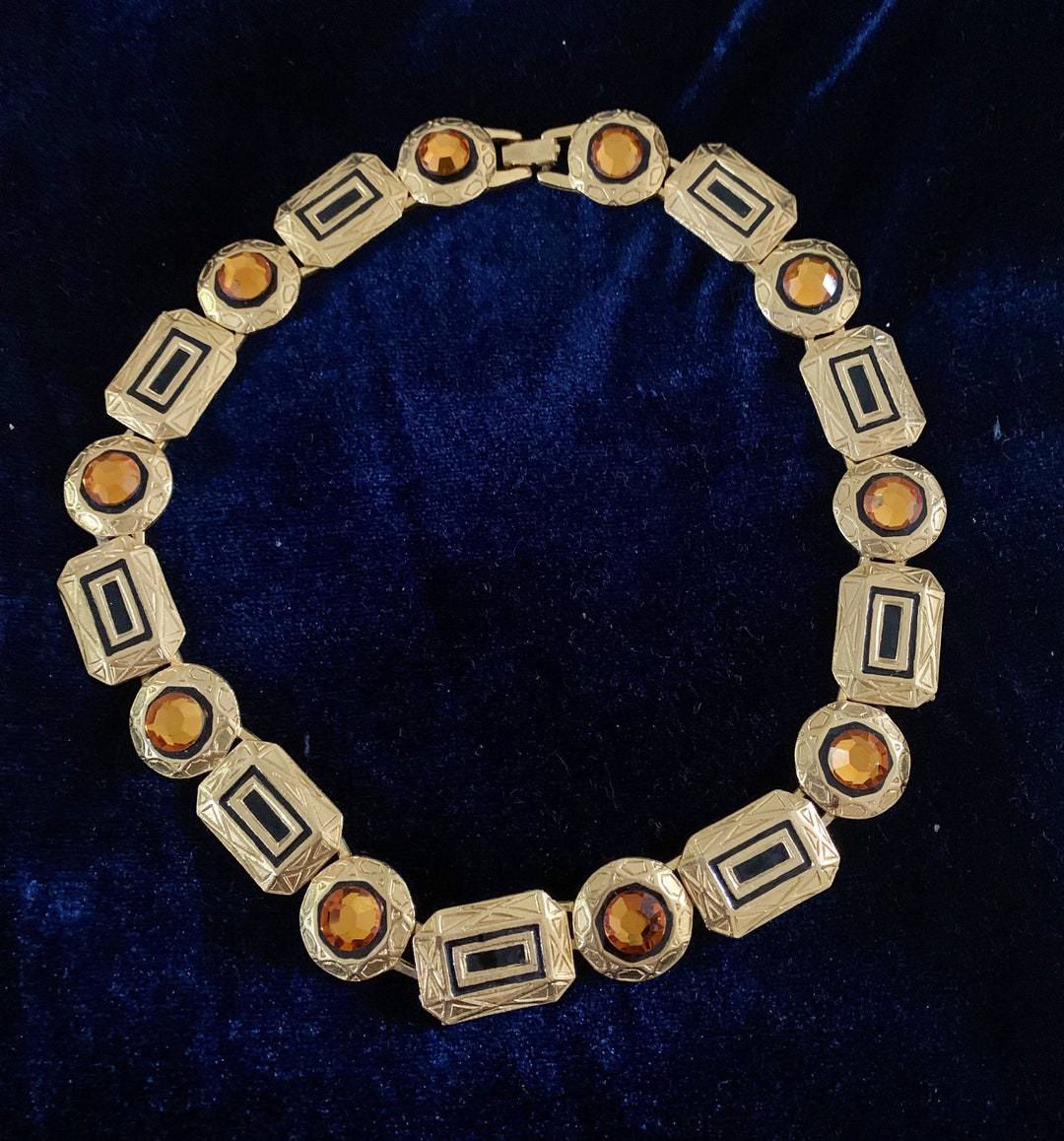 Vintage Signed CRAFT Etruscan Revival Choker 1980s - Etsy