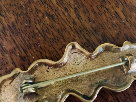 Vintage Finnish Kalevala Koru kk High Relief Brass Ve… - Gem