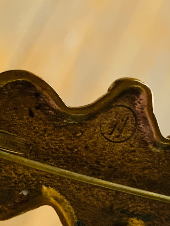 Vintage Finnish Kalevala Koru kk High Relief Brass Ve… - Gem