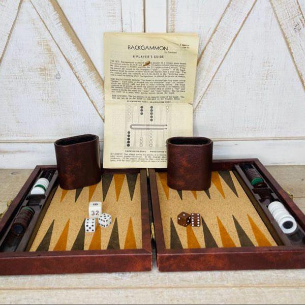 Vintage Backgammon - Etsy