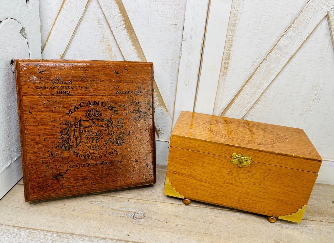 Vintage Memorabilia Box, Vintage Keepsake Box, Vintage Wooden Box ...
