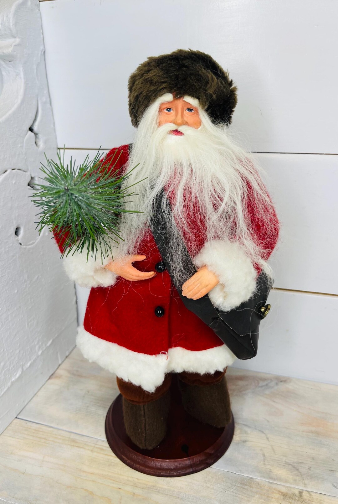 Vintage 1990s Santa Claus Statue, Tall Standing Christmas Decor - Etsy