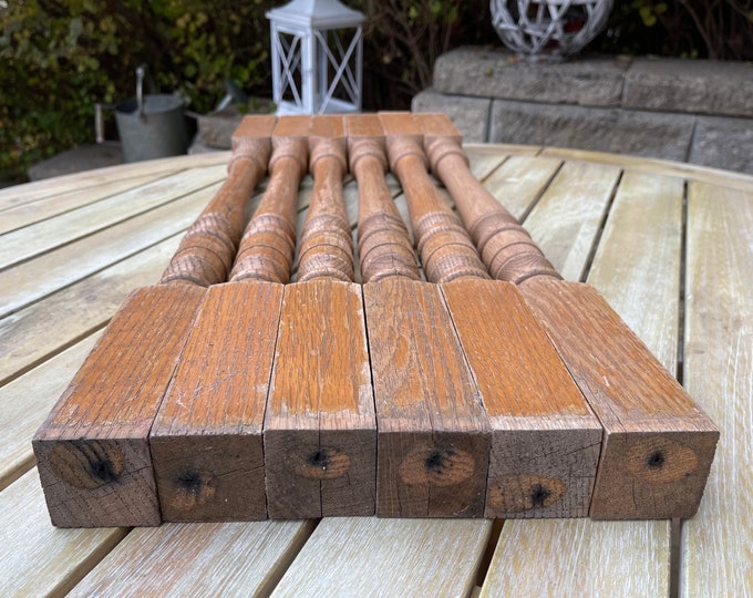 Shabby Wood Spindle Post Table Leg, Shabby Spindle, Vintage Support ...