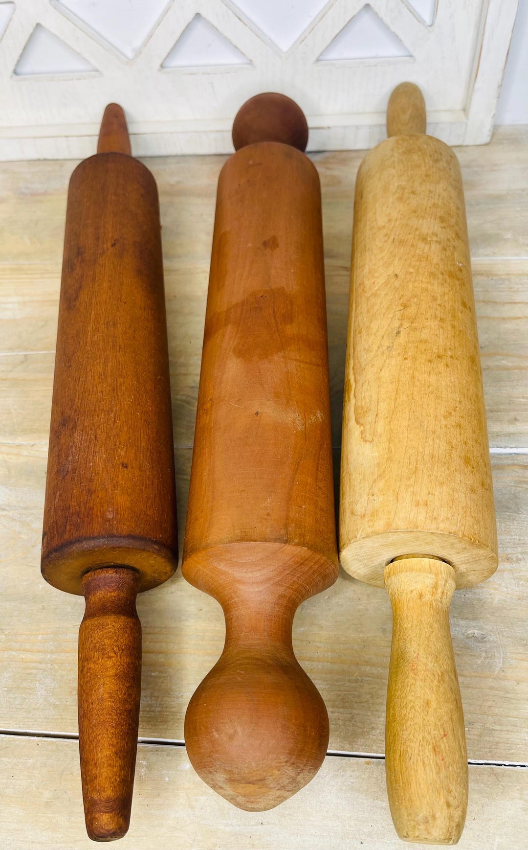 Vintage Wooden Kitchen Rolling Pin, Vintage Wooden Kitchen Decor ...