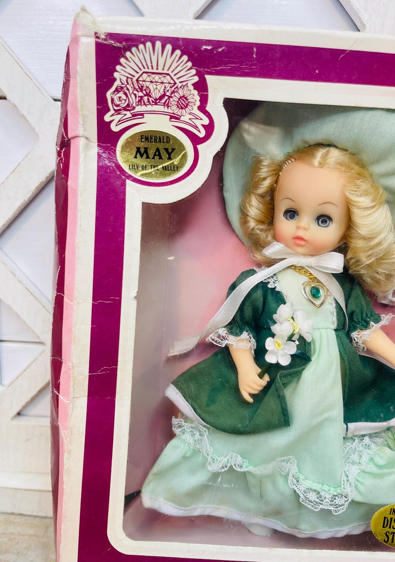 Vintage Emerald Lily of the Valley Birthstones and Blossoms May Doll - Etsy
