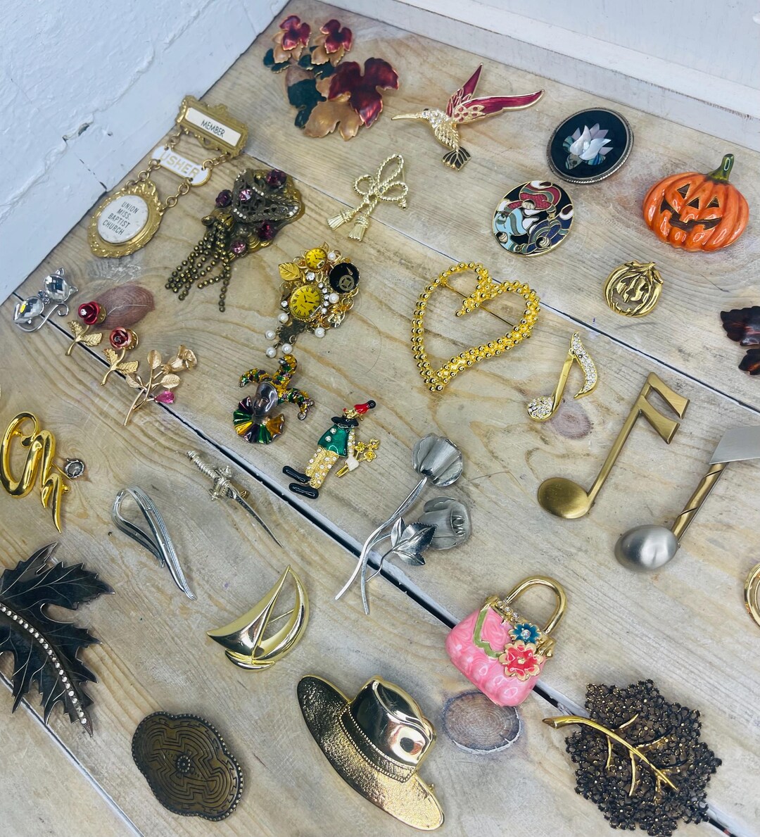 Vintage 1980s Brooch, Retro Halloween Jack-o-lantern, Sold Separately ...
