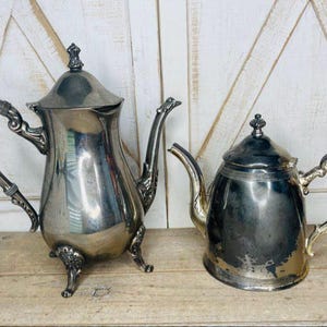 Vintage Silver-plated Tea Pot, Antique Silver-plated Tea Pot - Etsy