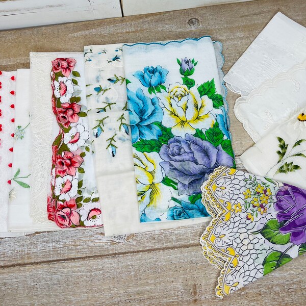 Vintage Handkerchief - Etsy