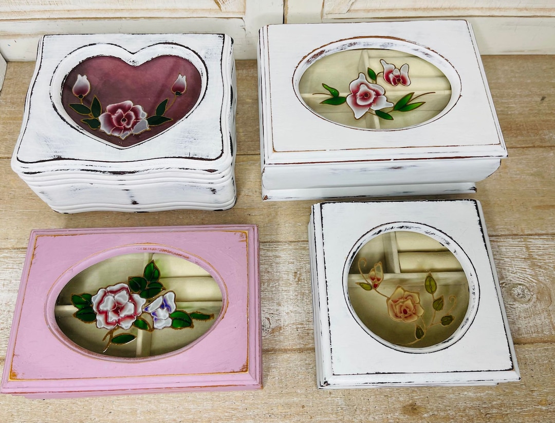 Vintage Light Pink Upcycled Jewelry Box, Sold Separately, Vintage ...