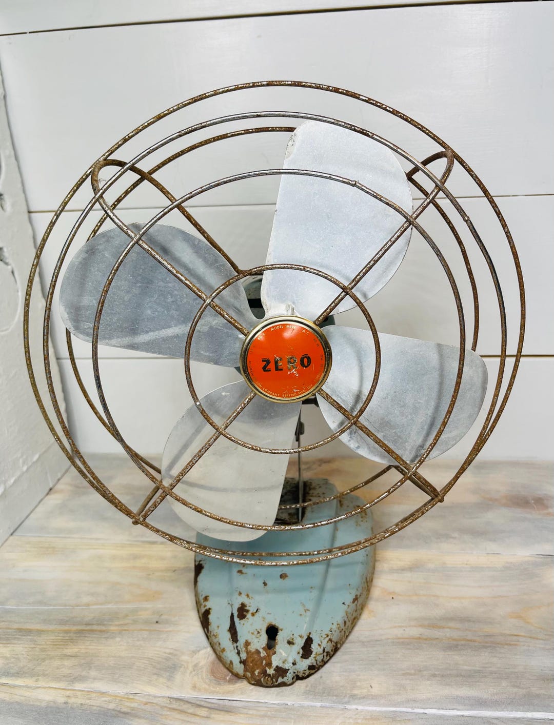 Vintage Small Desk Fan, WORKS, Vintage Metal Fan, Retro Metal Desk Fan ...
