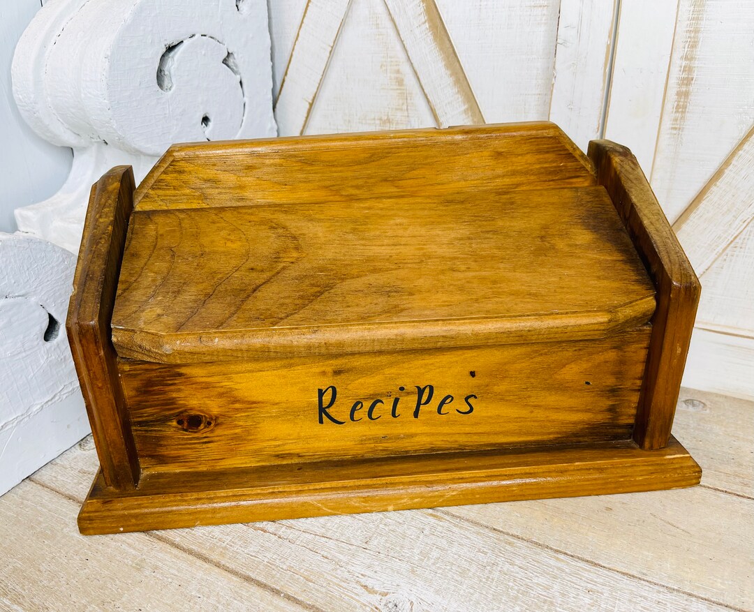 Vintage Recipe Book, Antique Recipe Box, Vintage Recipe Holder - Etsy