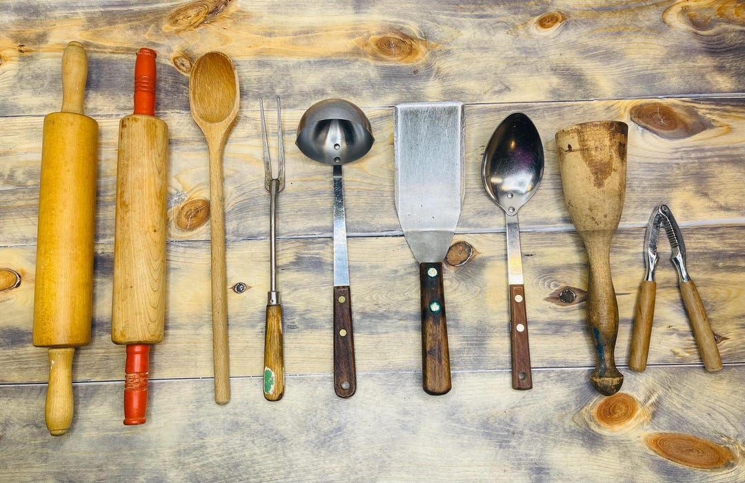 Vintage Kitchen Kitchen, Vintage Dining Serving Tongs, Vintage Metal ...