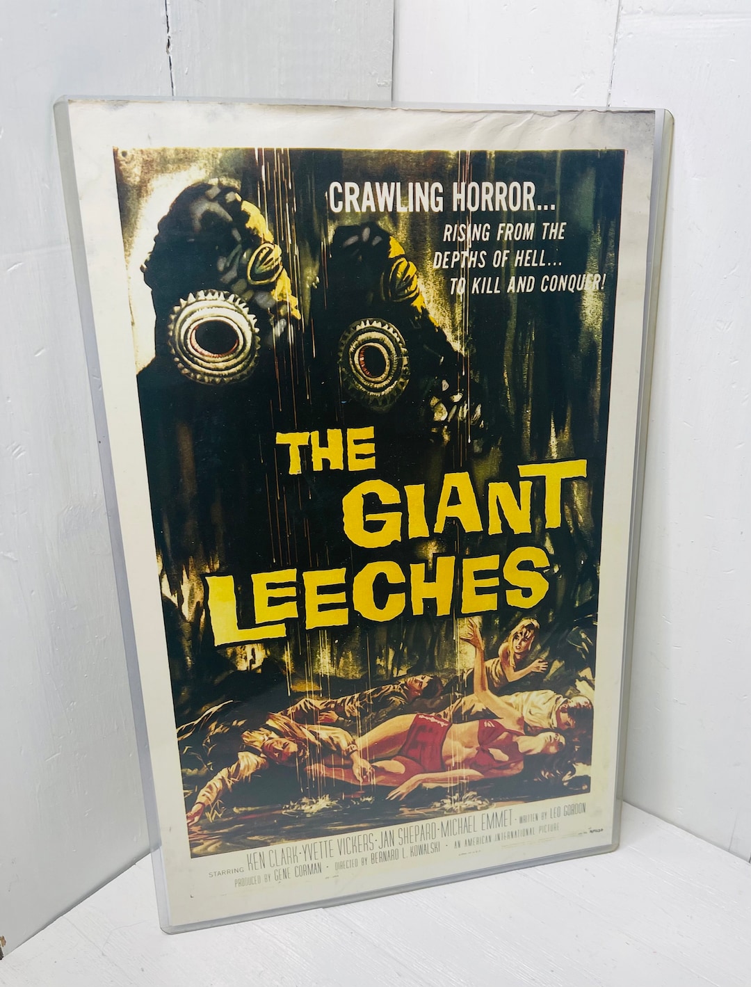 Vintage Reprint Poster of the Giant Leeches Movie, Yvette Vickers, Ken ...
