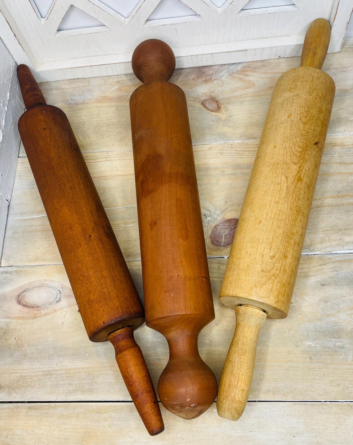 Vintage Wooden Kitchen Rolling Pin, Vintage Wooden Kitchen Decor ...