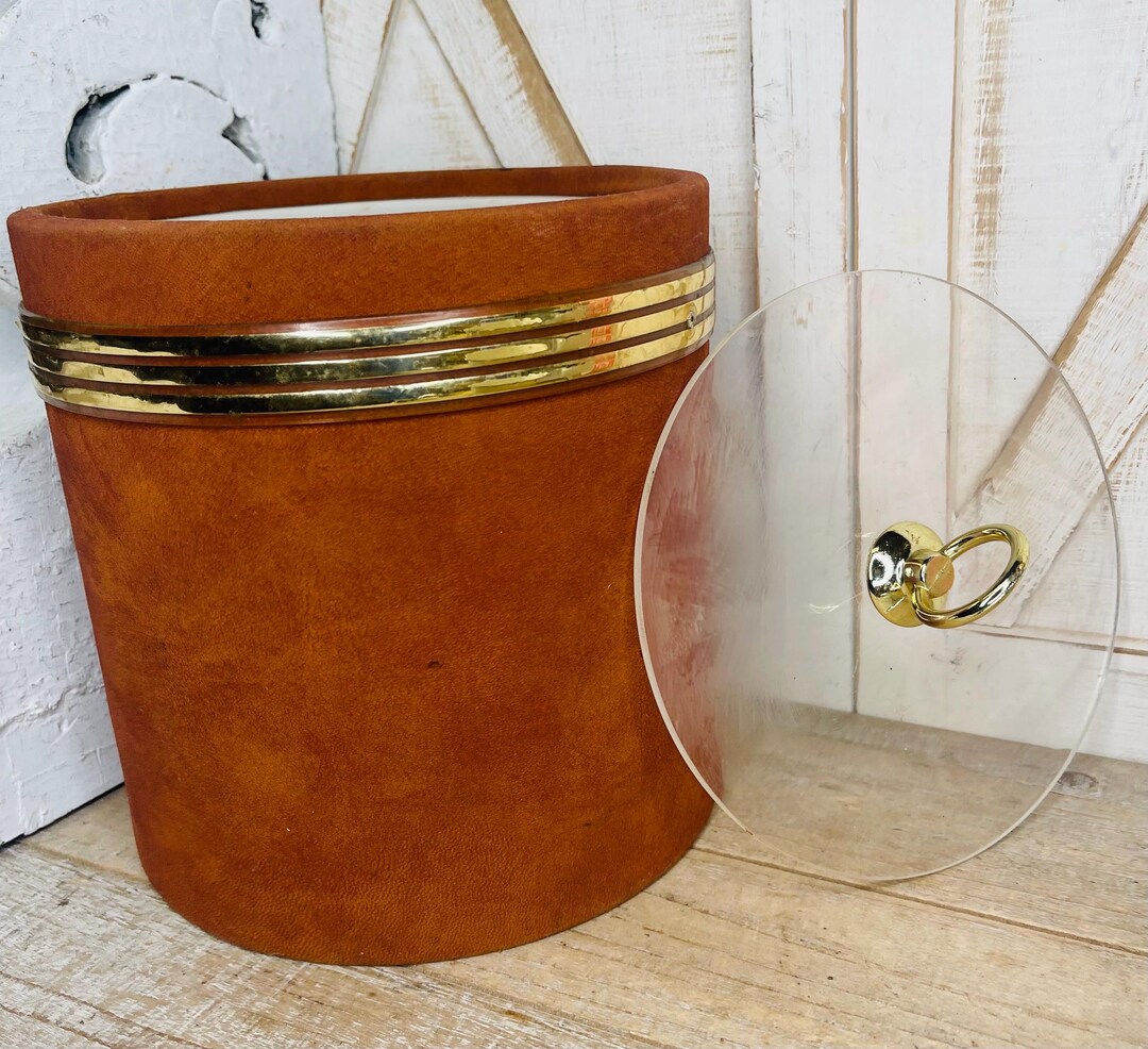 Retro Ice Bucket, Retro Boho Ice Bucket, Ice Bucket, Mid Century Modern ...