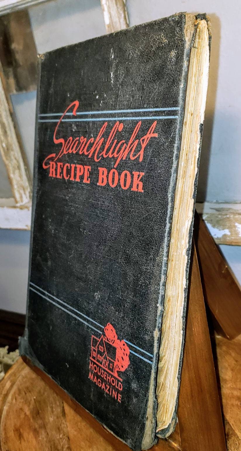 Vintage Recipe Book Antique Recipe Book Searchlight Recipe | Etsy