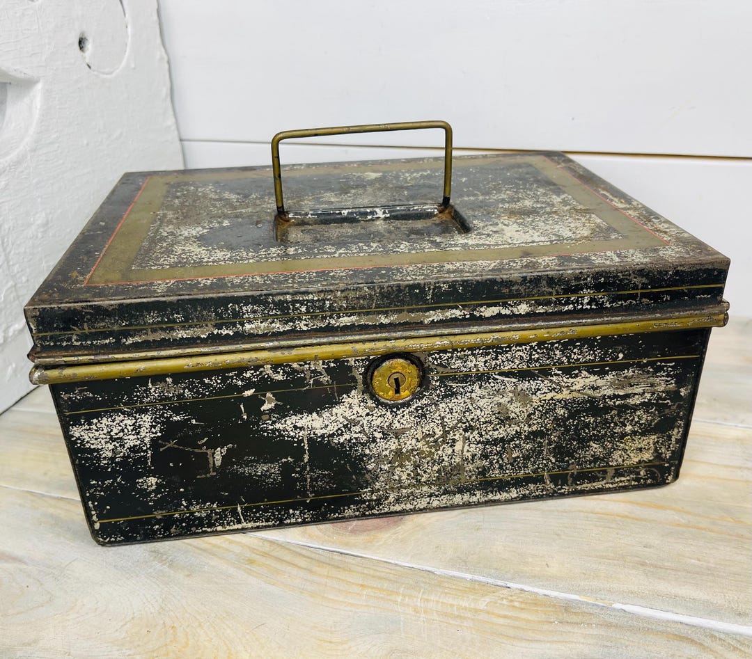 Vintage Unique Metal Decorative Box, Vintage Home Decor, Vintage Metal ...