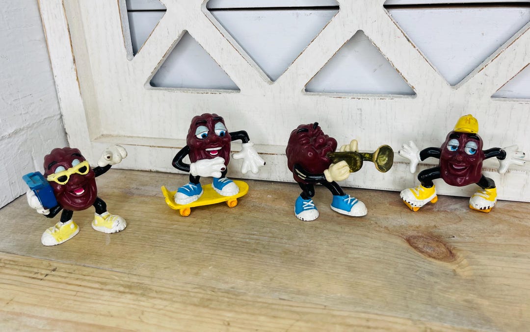 Vintage Hardee's California Raisins Action Figures 1980s, Set of 4 ...