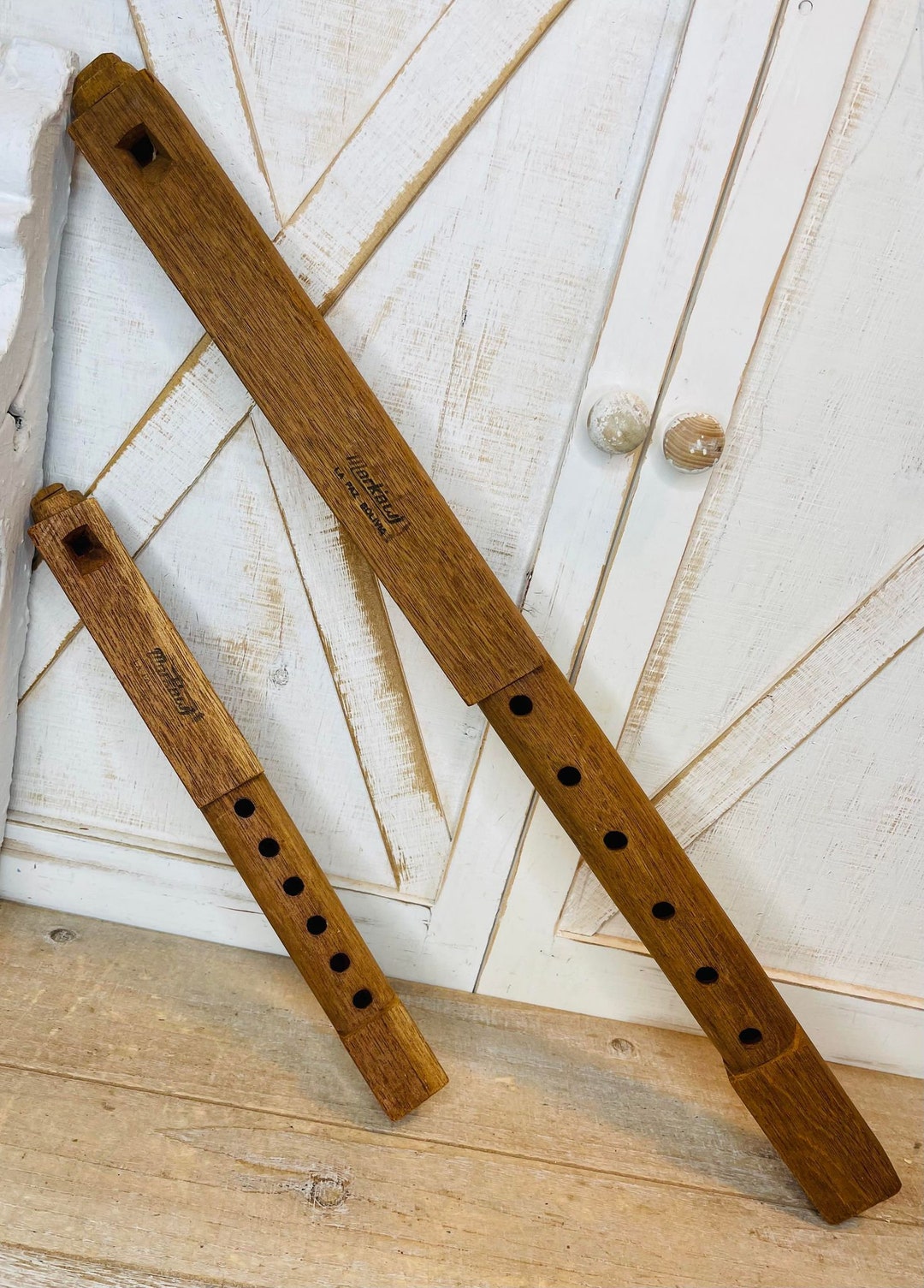 Vintage Markawj Hand-carved South American Wooden Flute Instrument ...