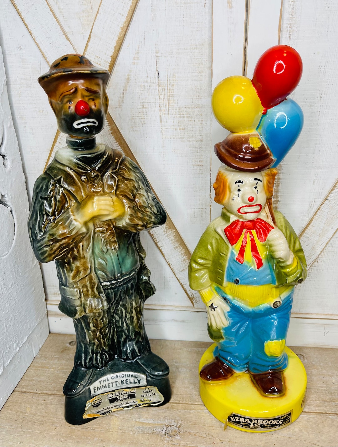 The Original Emmett Kelly Clown Empty Whiskey Decan, Antique Liquor ...