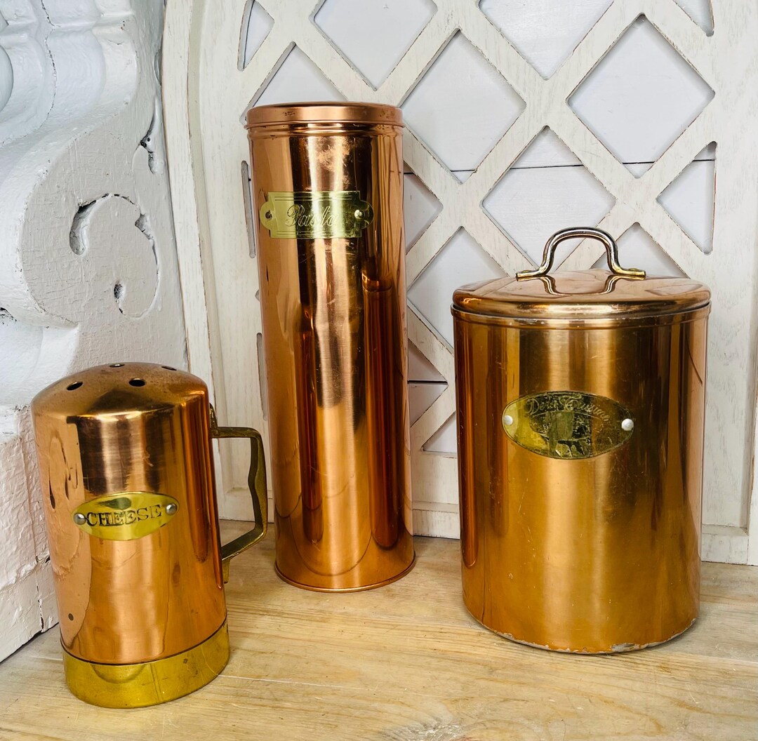 Vintage Copper Brass Cheese Shaker 1970s, Sold Separately, Vintage ...