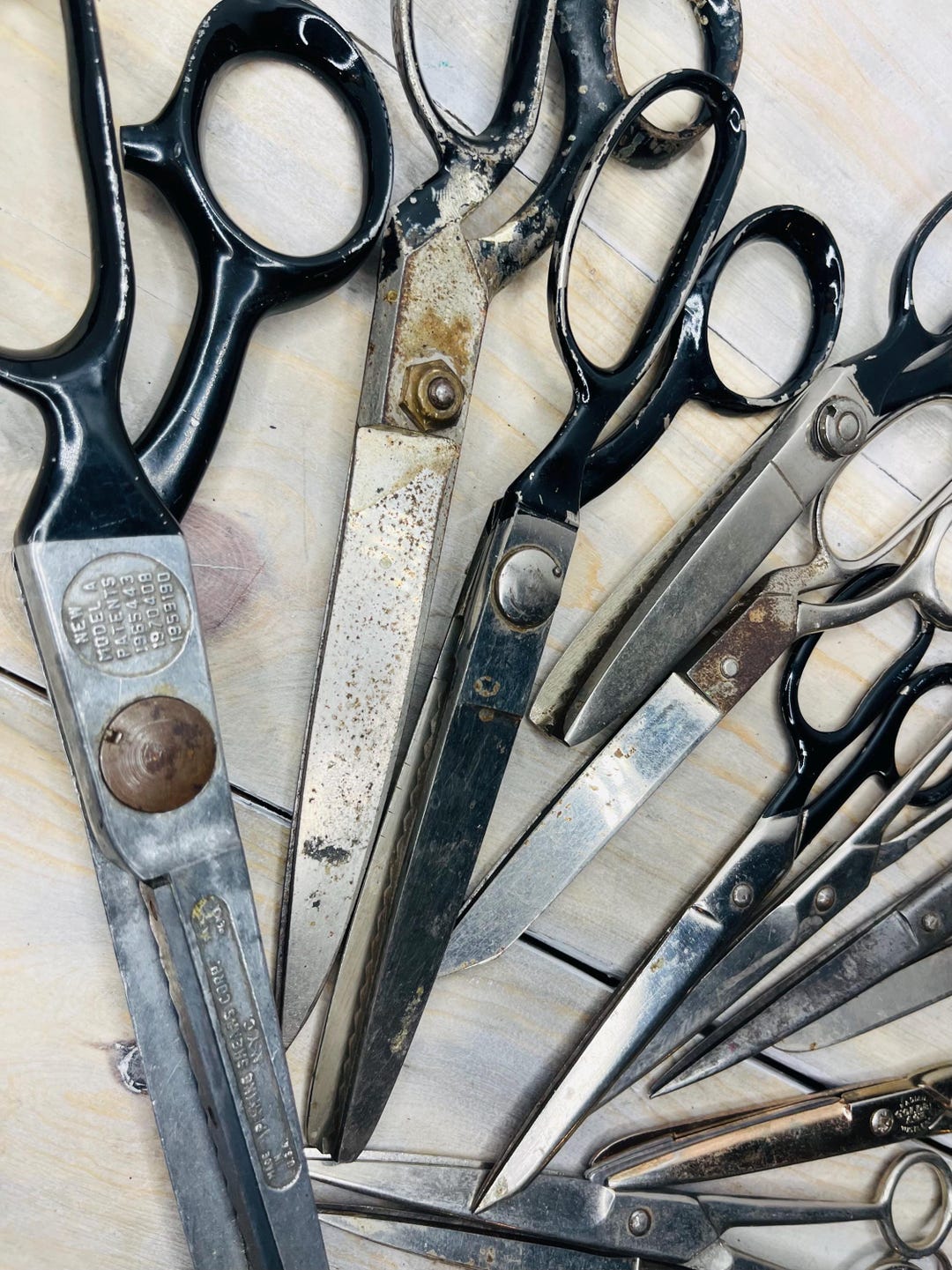 Vintage Cutting Fabric Shears, Vintage Hair Styling Scissors, Sold ...