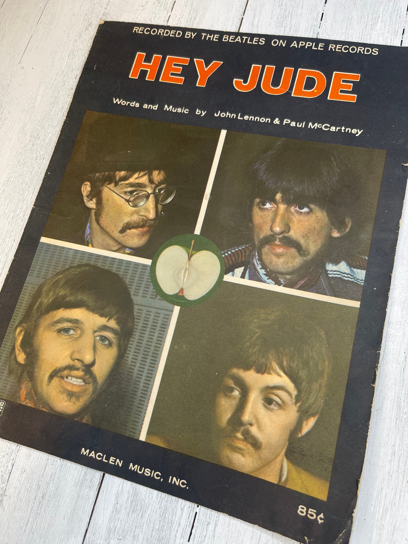 Vintage Original Beatles Hey Jude Music Songsheet 1968 - Etsy