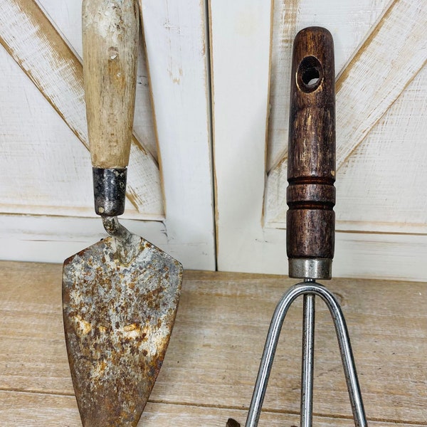 Antique Wooden Rake - Etsy