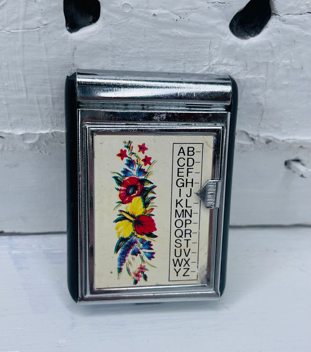 Vintage Metal Alphabeted Note Pad Vintage Mini Flip Metal - Etsy