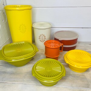 Vintage Tupperware Container, Vintage Tupperware Set of 2 Cups ...