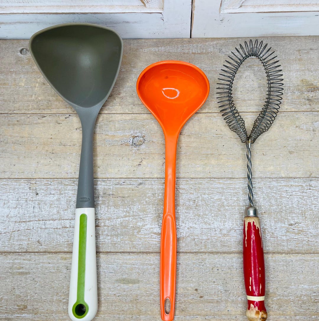 Vintage Kitchen Spoon, Vintage Kitchen Soup Spoon, Vintage Metal ...