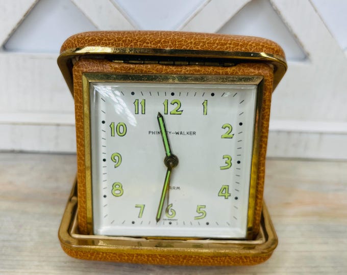 Vintage Fold up Travel Clock, Antique Travel Clock - Etsy