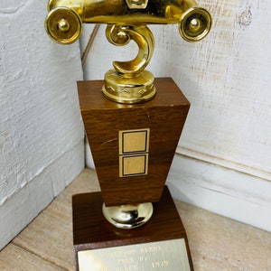 Vintage Car Trophy, Vintage Trophy, Antique Bowling Trophy, 1970s ...
