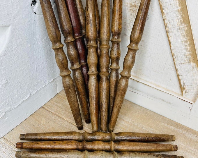 Vintage Salvaged Wood Spindles 9 Inches Long, Sold Separately, Vintage ...