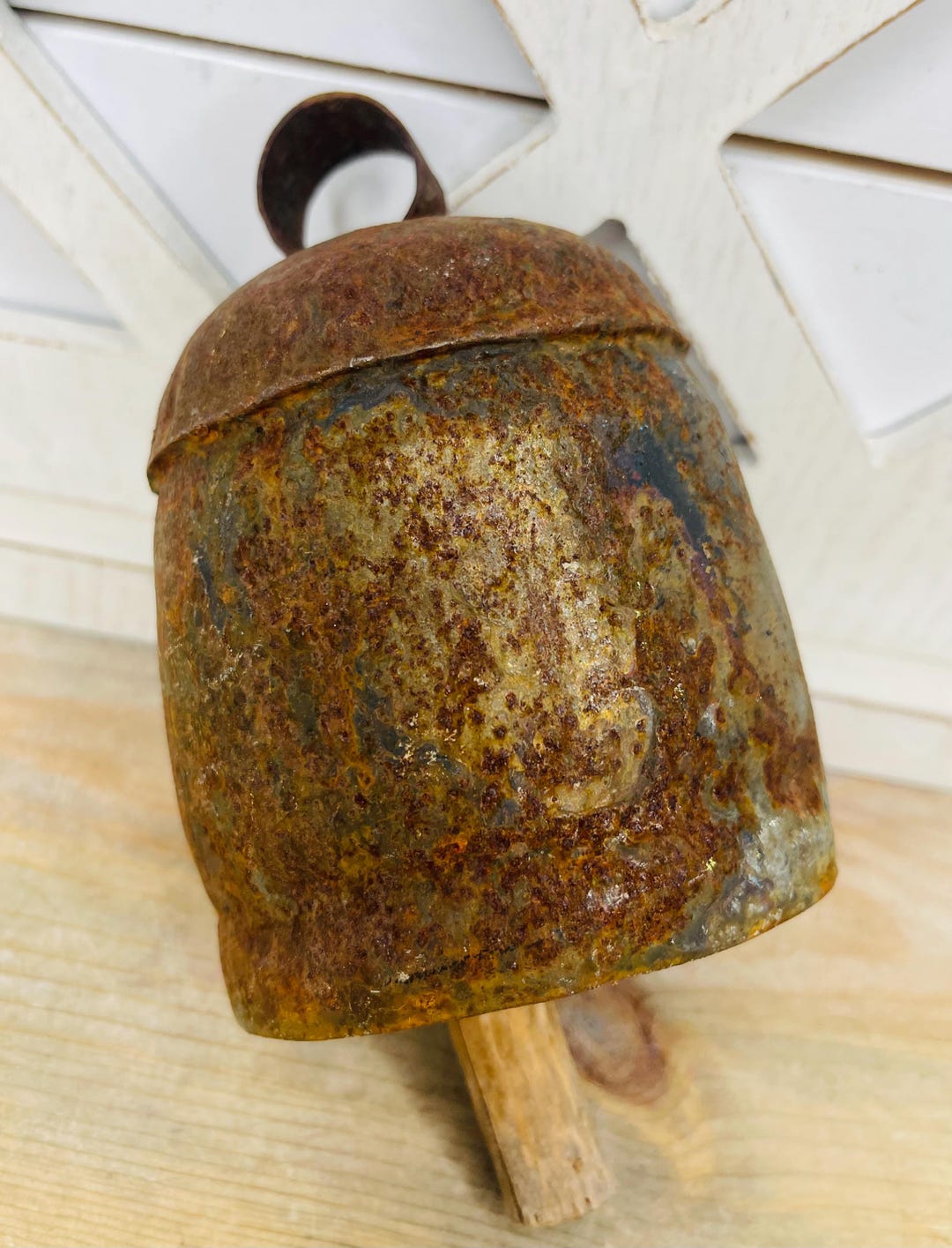 Vintage Rusty Cow Bell, Vintage Rustic Cow Bell, Vintage Outdoor Dinner ...