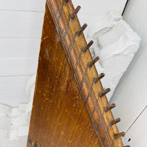 Vintage American the Bell Harp Company Zither Wooden Harp, Needs ...